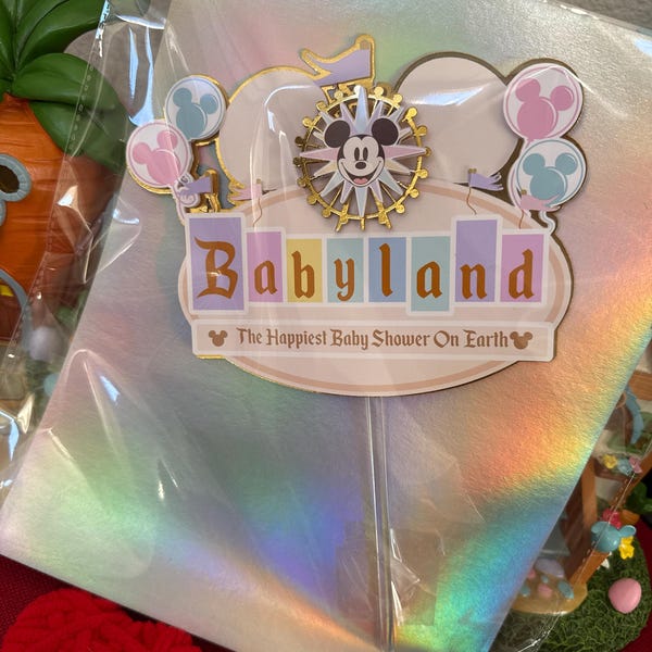 Babyland Cake Topper, Baby Shower, Magical , Cake Topper - Etsy