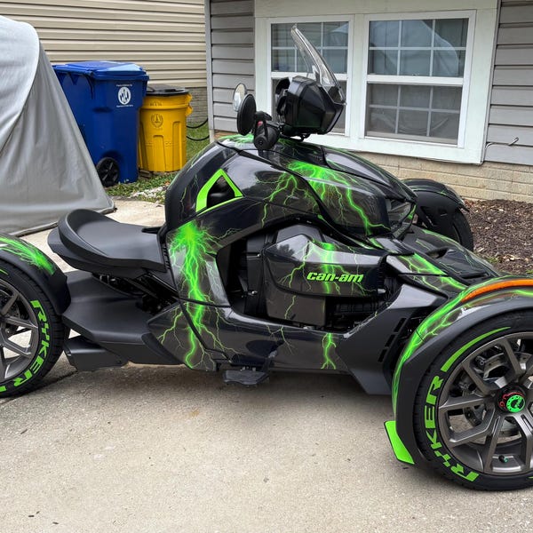 Can Am Ryker Sport Rally 600 900 Graphic Wrap Decal Kit "lightning" - Etsy