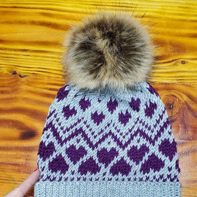 Love You Always Beanie KNITTING PATTERN - Etsy