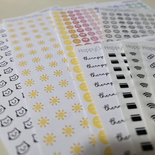 Tiny Icon Planner Stickers - Etsy