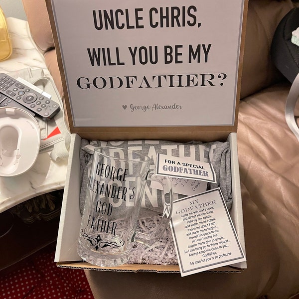Godfather Box - Uncle Legend Personalized Godfather Gift - Will You Be ...
