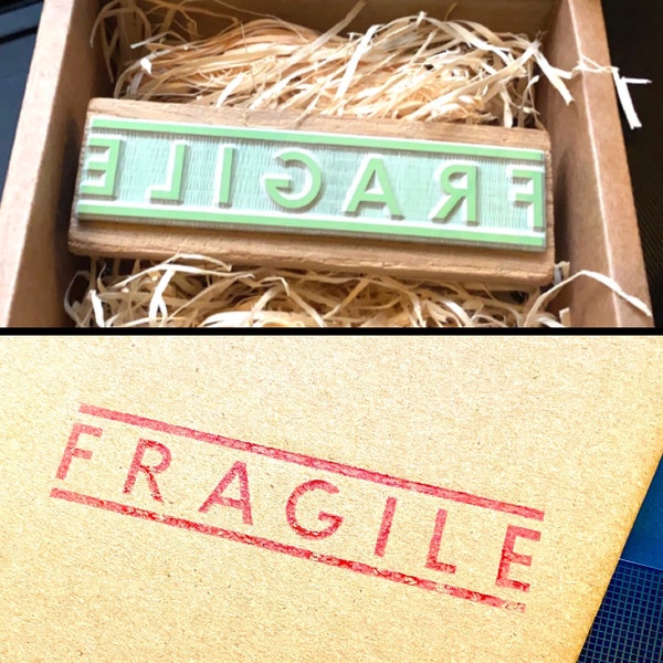 Fragile Stamp, Fragile Box Stamp, Packaging Stamp, Box Stamp, Parcel ...