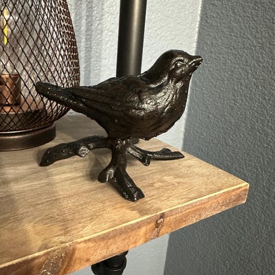 Cast Iron Metal Flying Pig Animal Farm Figurine Statue Home Garden ...