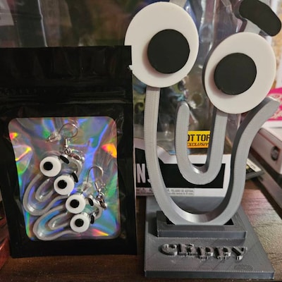 3d Printed Microsoft Clippy With Post It Notes Base - Etsy