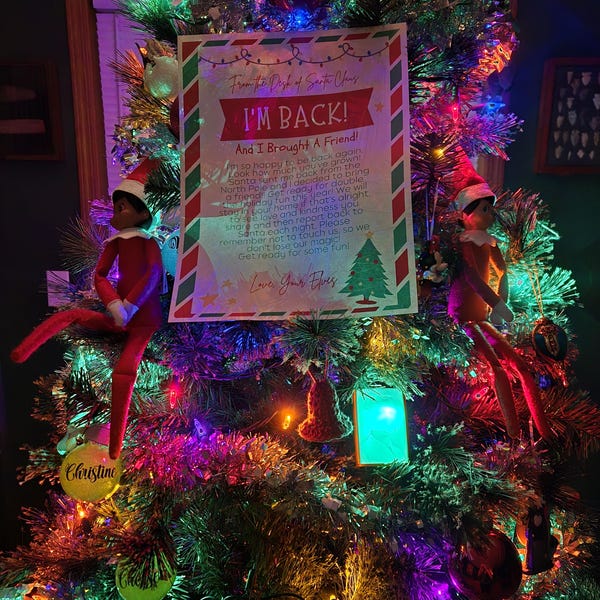 Christmas Elf Warning Letter Printable - Etsy