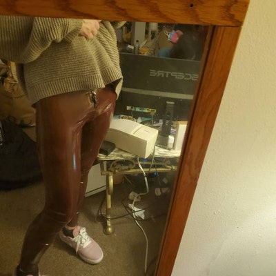 Neck Entry Latex Catsuit With Double Slider Crotch Zipper - Etsy