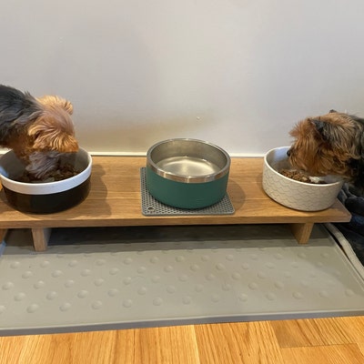 Tall Bowl Stand Elevated Dog Bowl Feeder Raised Dog Feeder Dog Lick Mat ...