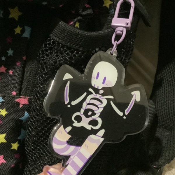 Cute Skeleton Ghosts Keychains! - Etsy