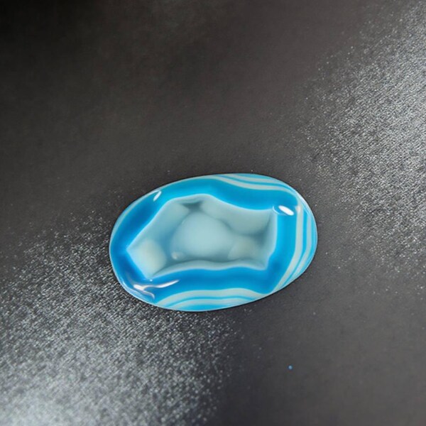 Sky Blue Banded Agate Pair, Banded Agate Matched Pair, Natural Banded ...