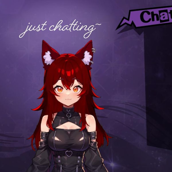 Pngtuber, Dark Demon Girl 2d Vtuber / Premade & Presetup Model With 5 ...
