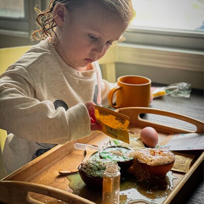 Wooden Potion Play Set Wooden Bowls and Spoons All Natural Toys Gift ...