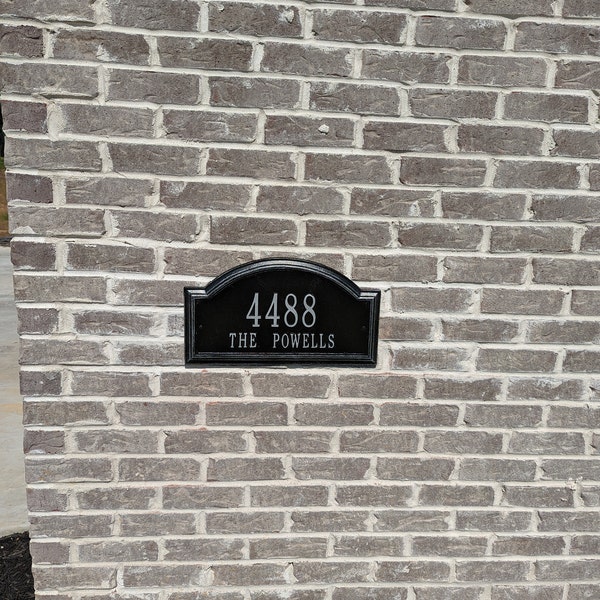 Personalized Metal Address Plaque, Raised Border, Rust-free - Etsy
