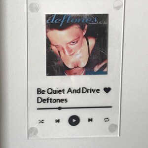 Personalised Spotify Song Frame - Etsy