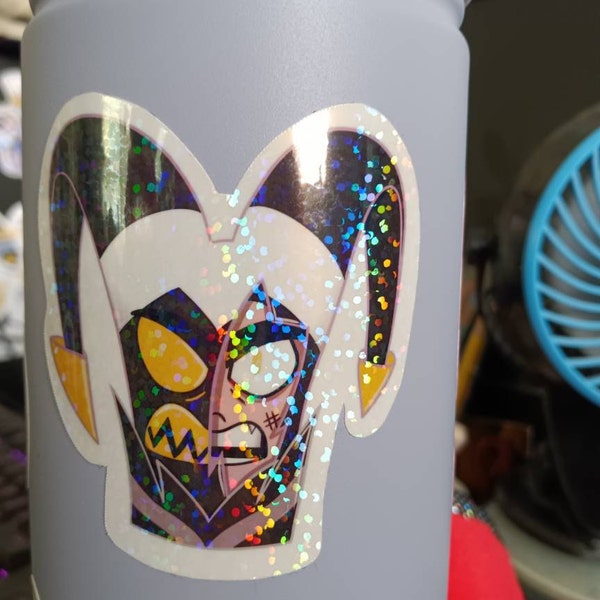 Lucifer Hazbin Hotel Handmade Stickers Die Cut Sparkle Laminate ...