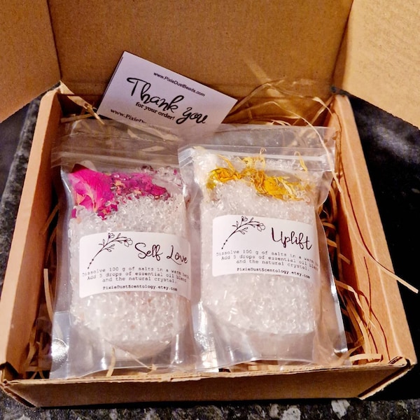 Spa Gift Set Relaxing Bath Salt Crystal Bath Salt Bath Salt Bath Salt ...