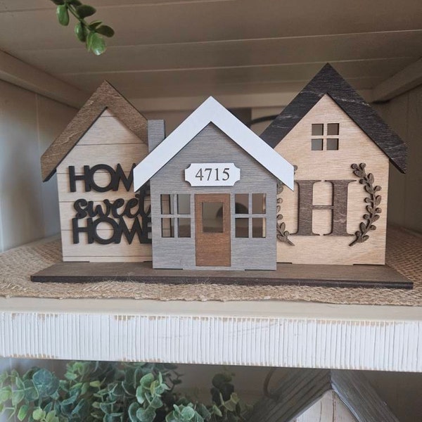 Miniature Wooden Houses, Wooden Rustic Villages, Reclaimed Wood ...