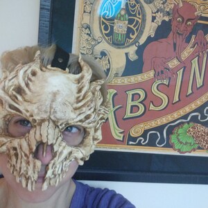 Dark Forest Nymph Skull Hard Resin Mask, Skull Mask, Forest Spirit Mask ...