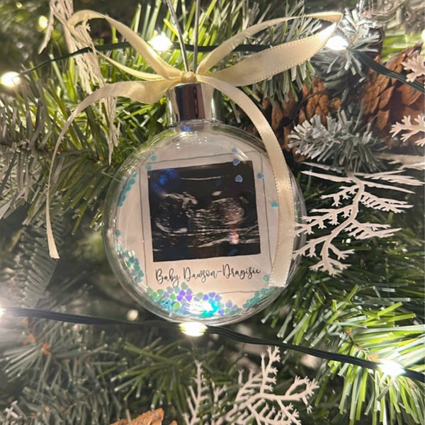 Scan Bauble Bumps First Christmas Ornament Pregnant Christmas Ornament ...