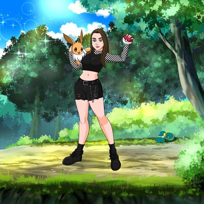 Custom POKEMON Character Portrait From Photo DIGITAL COPY Personalized ...