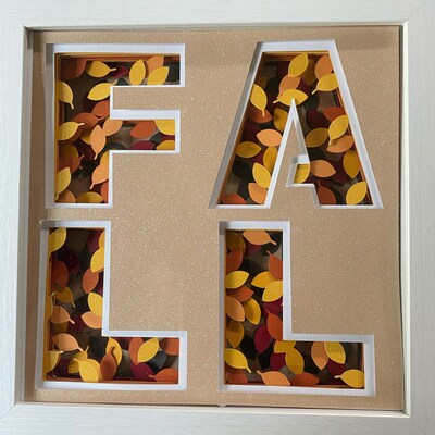 3D FALL SVG Fall Leaves Svg Shadow Box Svg for Cricut for Silhouette - Etsy