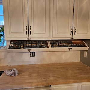 Toe Kick Drawer W/ Push-to-open Slides Custom Made to Order Gift for ...