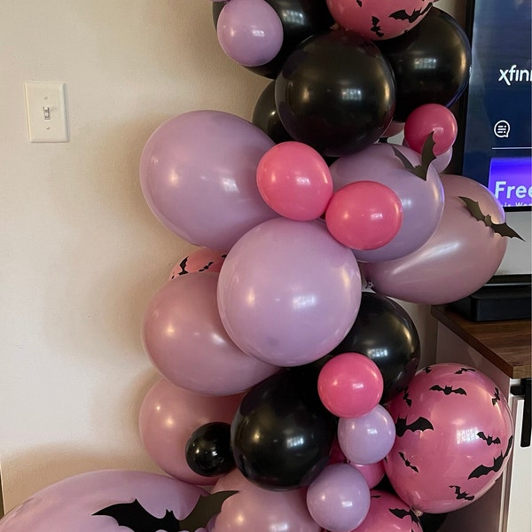 Bat Balloon Garland Kit DIY Halloween Bat Balloon Arch Kit Bat Balloons ...
