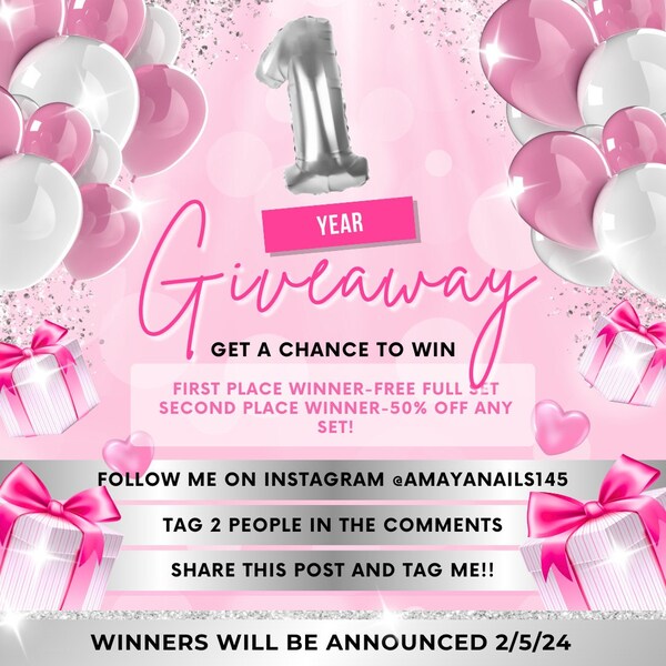 1K Giveaway Flyer, DIY Flyer Template Design, Milestone Contest Flyer ...