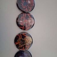 Custom Printed Metal Name Badges Gold Silver Full Colour Prints Safety ...