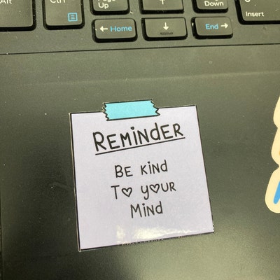 Mental Health Sticky Note Stickers / Mental Health Reminder - Etsy