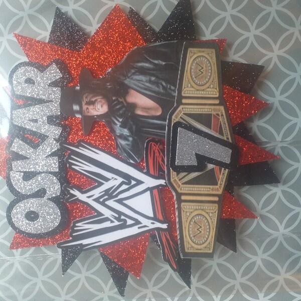 WWE the Undertaker Personalised Cake Topper! Custom * Birthday ...