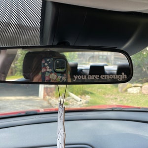 You Look Great Car Mirror Decal Rear View Mirror Decal Self Affirmation ...