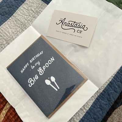 Happy Birthday to My Little Spoon, Funny Greeting Card for Girlfriend ...