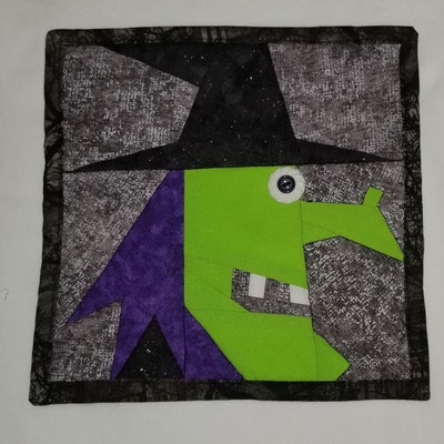 GOOFY WITCH Paper Pieced Block Pattern in PDF - Etsy