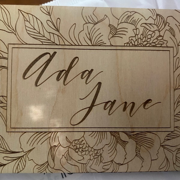 Engraved Baby Name Sign / Wooden Name Sign / Baby Name Plaque / Name ...