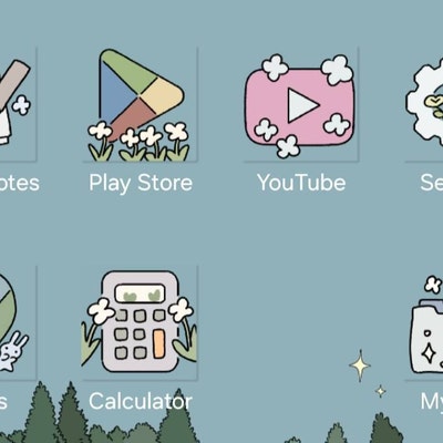 Flower Spring Garden Phone Theme, Floral Icons, Pink Icons, Cute App ...