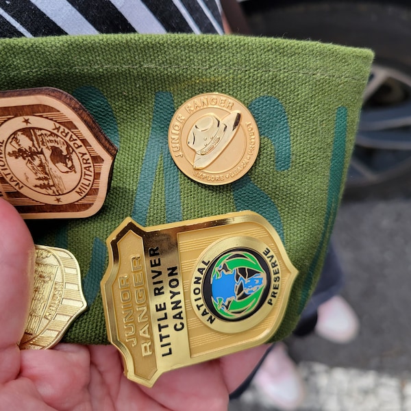 Junior Ranger Scout Badges Display BANNER Plus / Enamel Pin & Patch ...