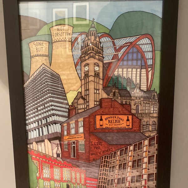 It'll B' Reyt Gold Foil A3 Print Yorkshire Wall Art Home Decor ...