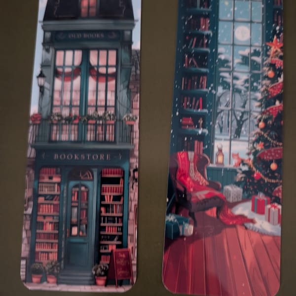 Cute Bookshop Bookmark - Cozy Reading Space Bookmark - Book Lover Gift ...