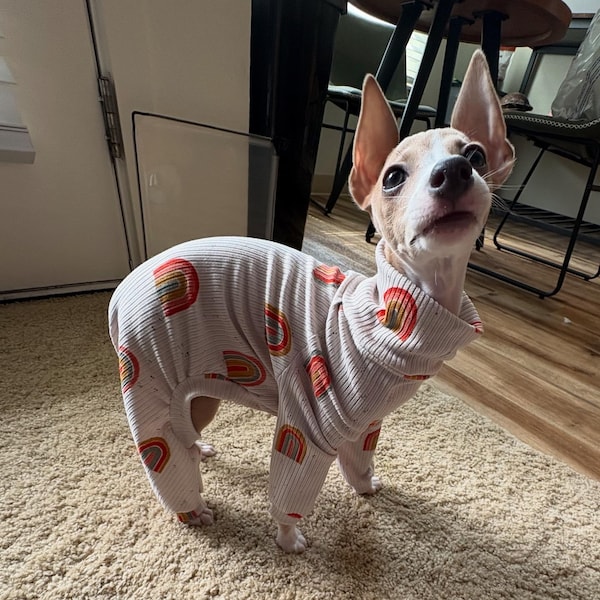 Italian Greyhound Rib Knit Pjs - Etsy