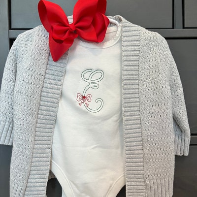 3 Inch Hand Drawn Letter E Monogram Initial With Bow Vintage - Etsy