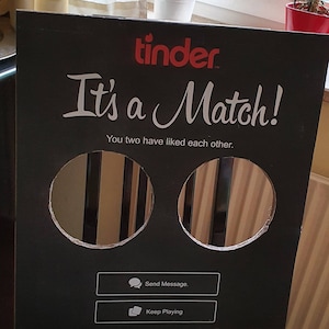 Tinder Match Customisable Photo Booth Frame Weddings & - Etsy
