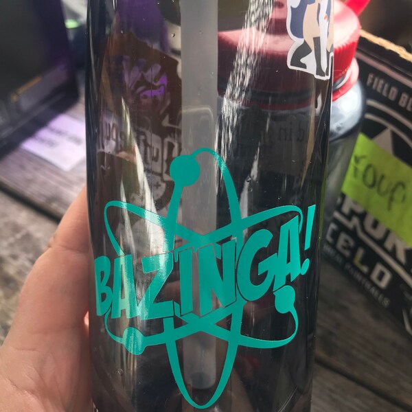 Bazinga Atom Logo Decal Sticker Car Truck Window Laptop Bumper Die Cut ...