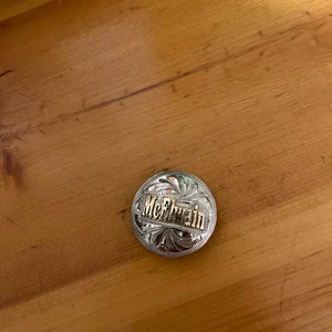 Custom Conchos, Handcrafted, Rich and Deep Hand Engraving, Add Your ...