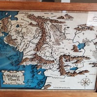 Middle Earth 3D Wood Map - Etsy