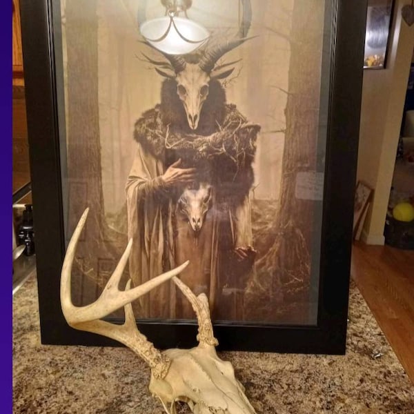 Druid in the Dark Forest: Vintage Poster, Dark Arts, Gothic Occult ...