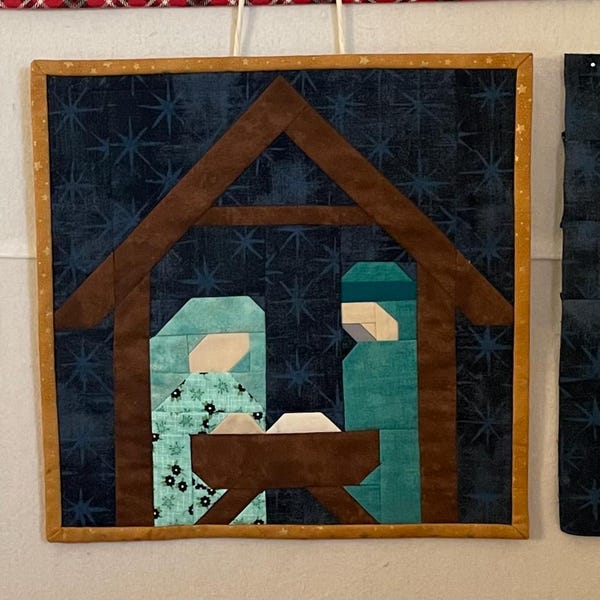 Little Town of Bethlehem Quilt Block Pattern Christmas Nativity PDF ...
