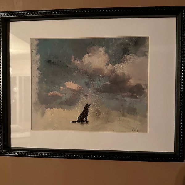 Pet Memorial, Pet Loss, Rainbow Bridge, Pet Sympathy Art, Dog Art ...