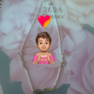 Multiple Name Necklace With Curb Chain by Caitlynminimalist Friendship ...