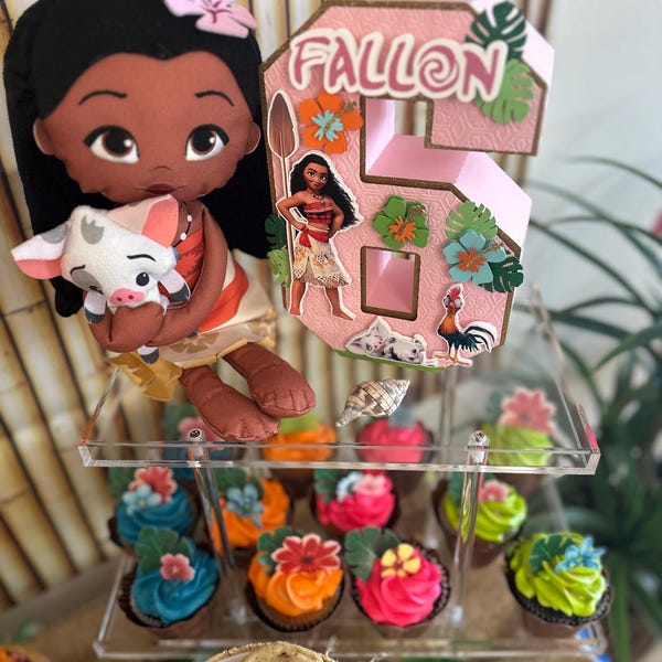 Moana 3D Numbers, Moana Birthday Decorations, Moana Party Decorations ...