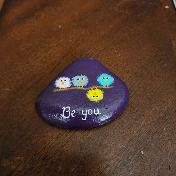 Dog Painted Rock Lots of Dog Faces Painted Rock Dog Lover Rock - Etsy